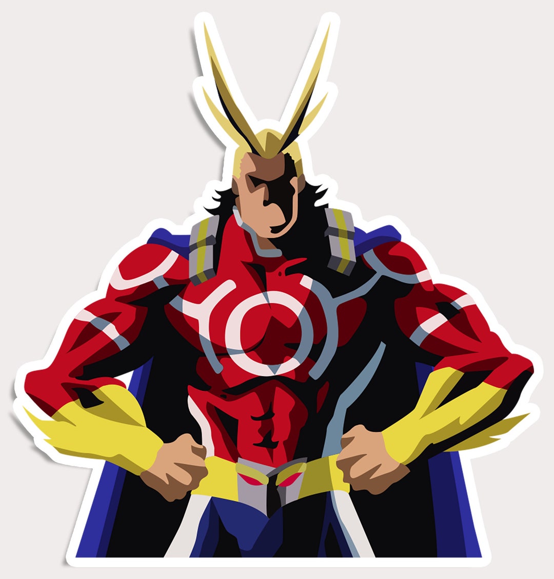All Might Sticker - Etsy