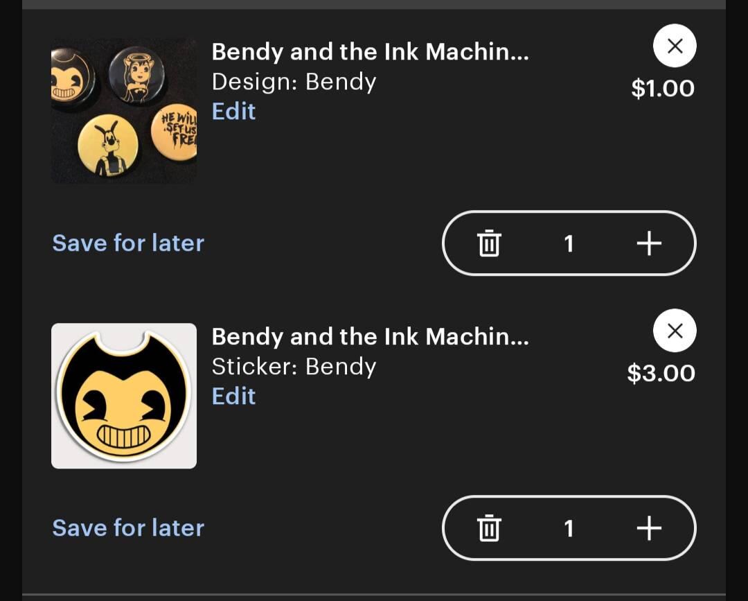 Custom - Bendy Pin and Bendy Sticker - Etsy