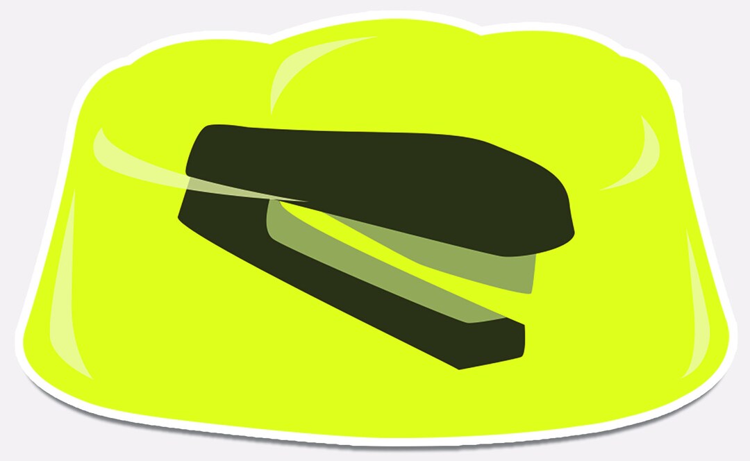 The Office - Stapler in the Jell-o Sticker - Etsy