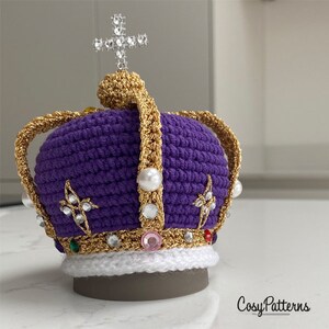 Miniature Royal Crown Crochet PATTERN , PDF Instant Download Amigurumi ...