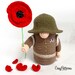 Remembrance Day Soldier With Poppy, Douglas the Gnome Crochet PATTERN ...
