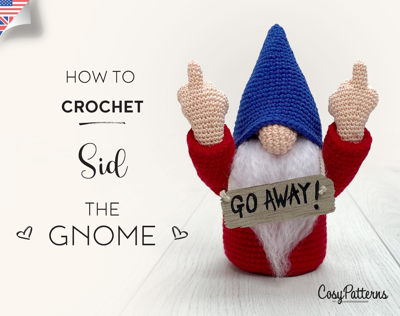 Go Away Gnome Sid Crochet PATTERN , PDF Instant Download Amigurumi PATTERN - Etsy