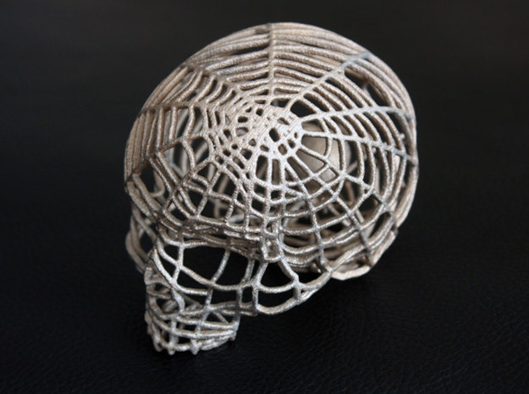 Arachne Black Widow Spiderweb Skull With Hidden Inscription - Etsy