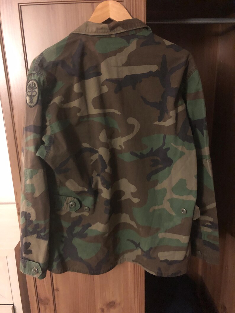 Vintage Woodland Camouflage Army Jacket Camo, Medium / Large - Etsy