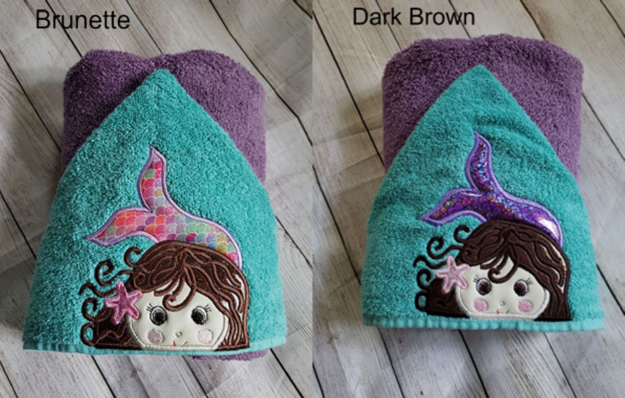 Mermaid Hooded TowelKids Hooded TowelGirls Hooded | Etsy