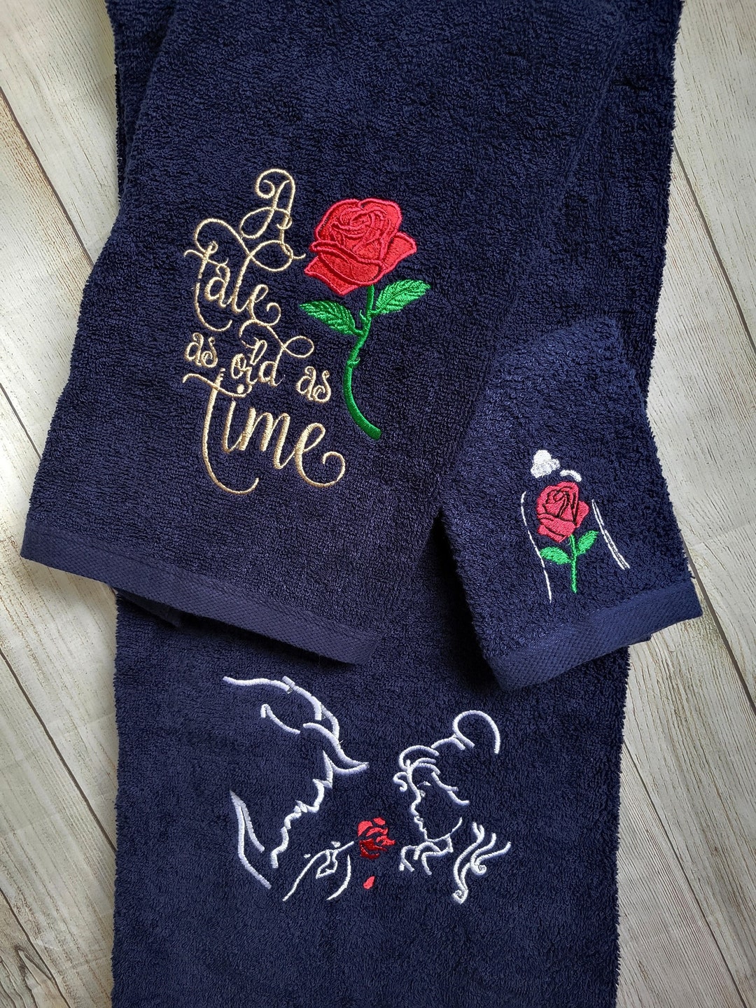 Beauty Beast Bath Towels,tale as Old as Time Bath Towels,bath Towel Set ...