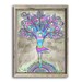 Yoga Asana Painting Print Tree Pose Vrikasana Yoga Studio Decor Living ...