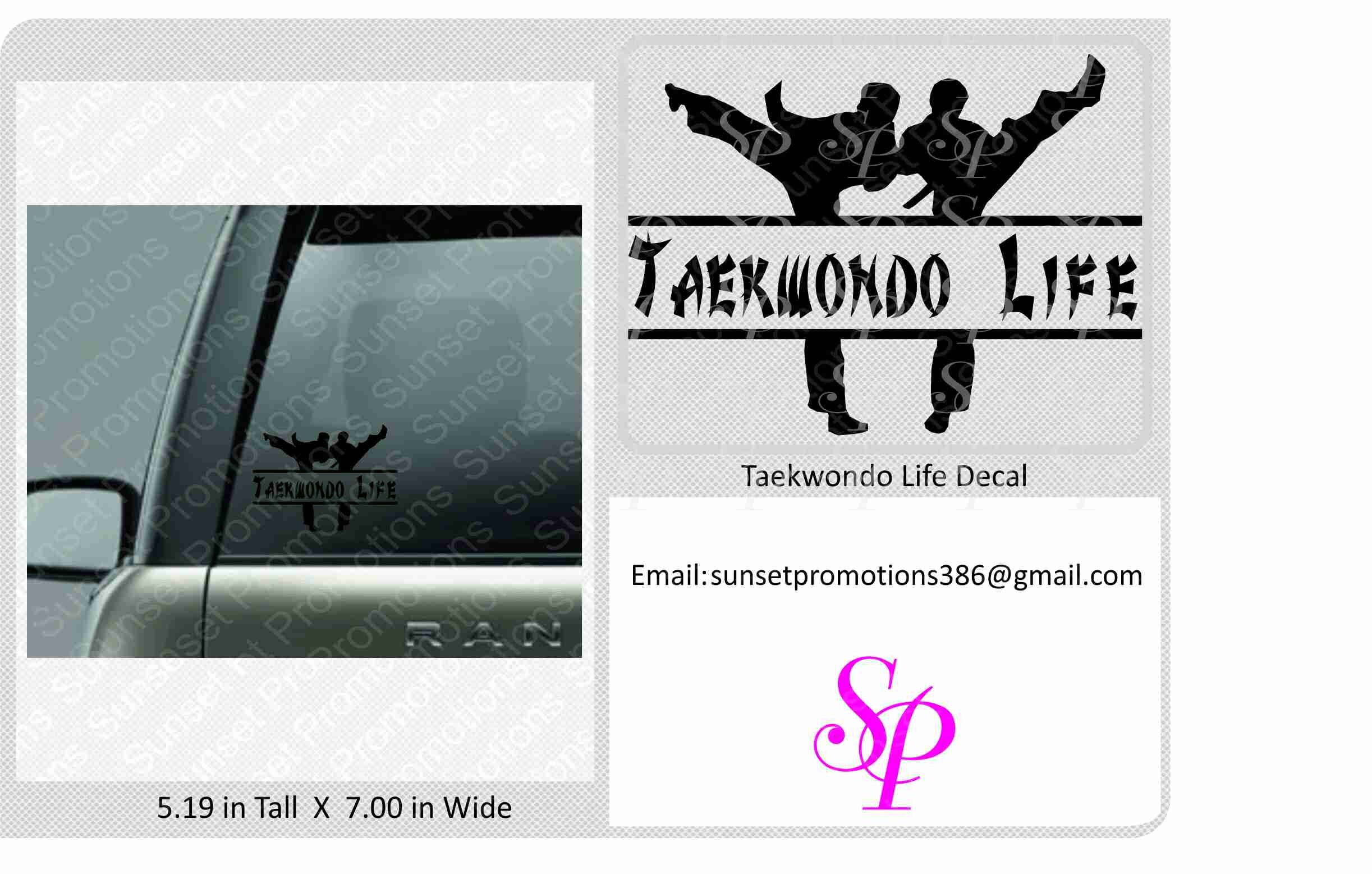 Taekwondo Vinyl Decal - Etsy