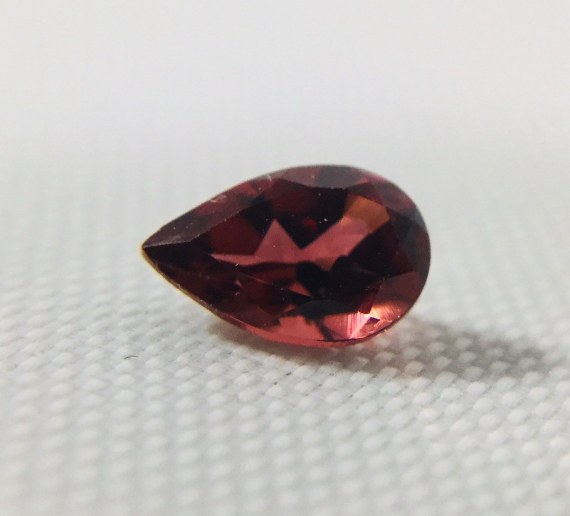 Beautiful Teardrop Cut Individual 1/2 Carat Rich Burgundy Red - Etsy