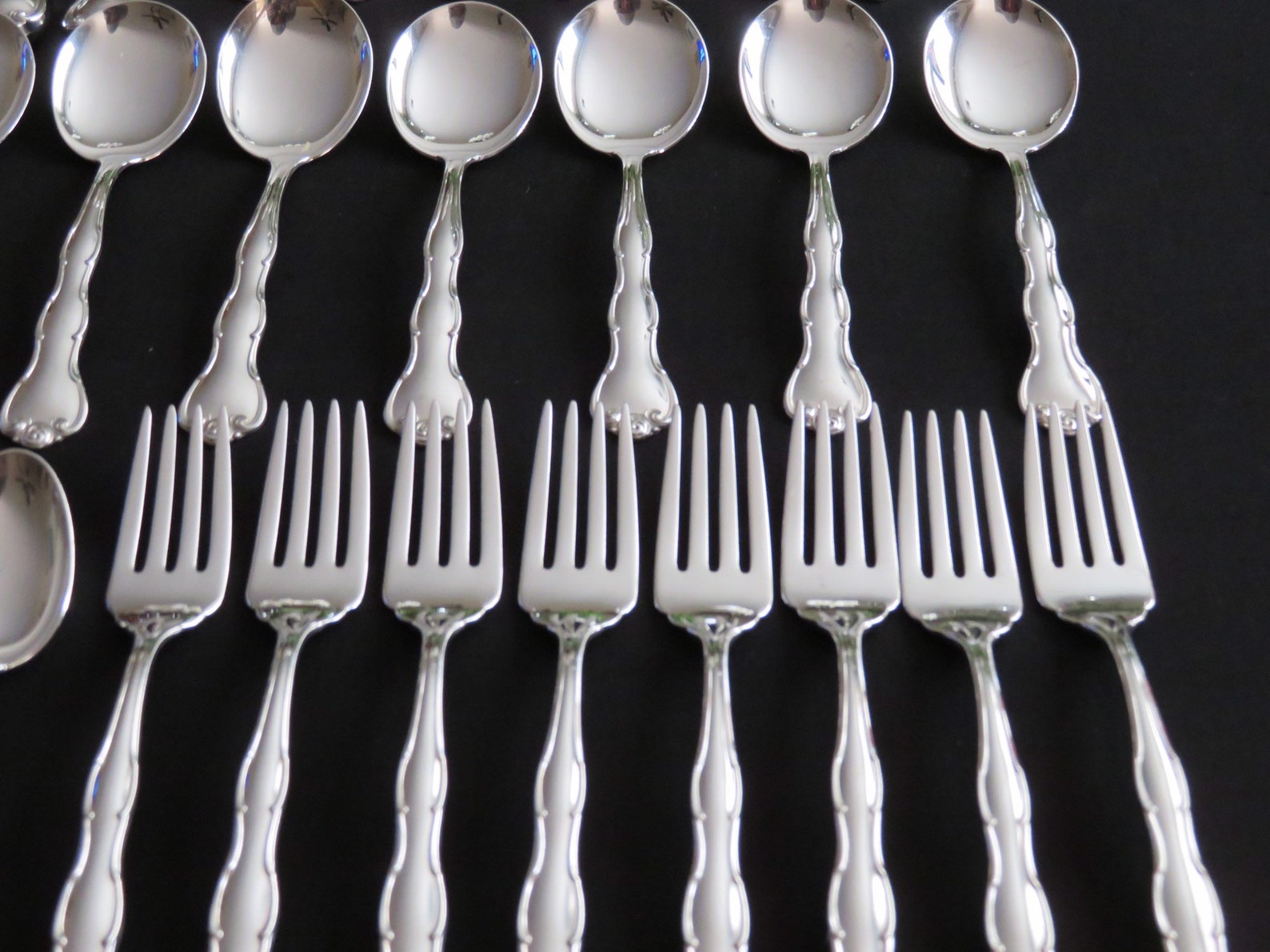 Elegant Vintage Gorham Sterling Silver Rondo Pattern Six Piece Place ...