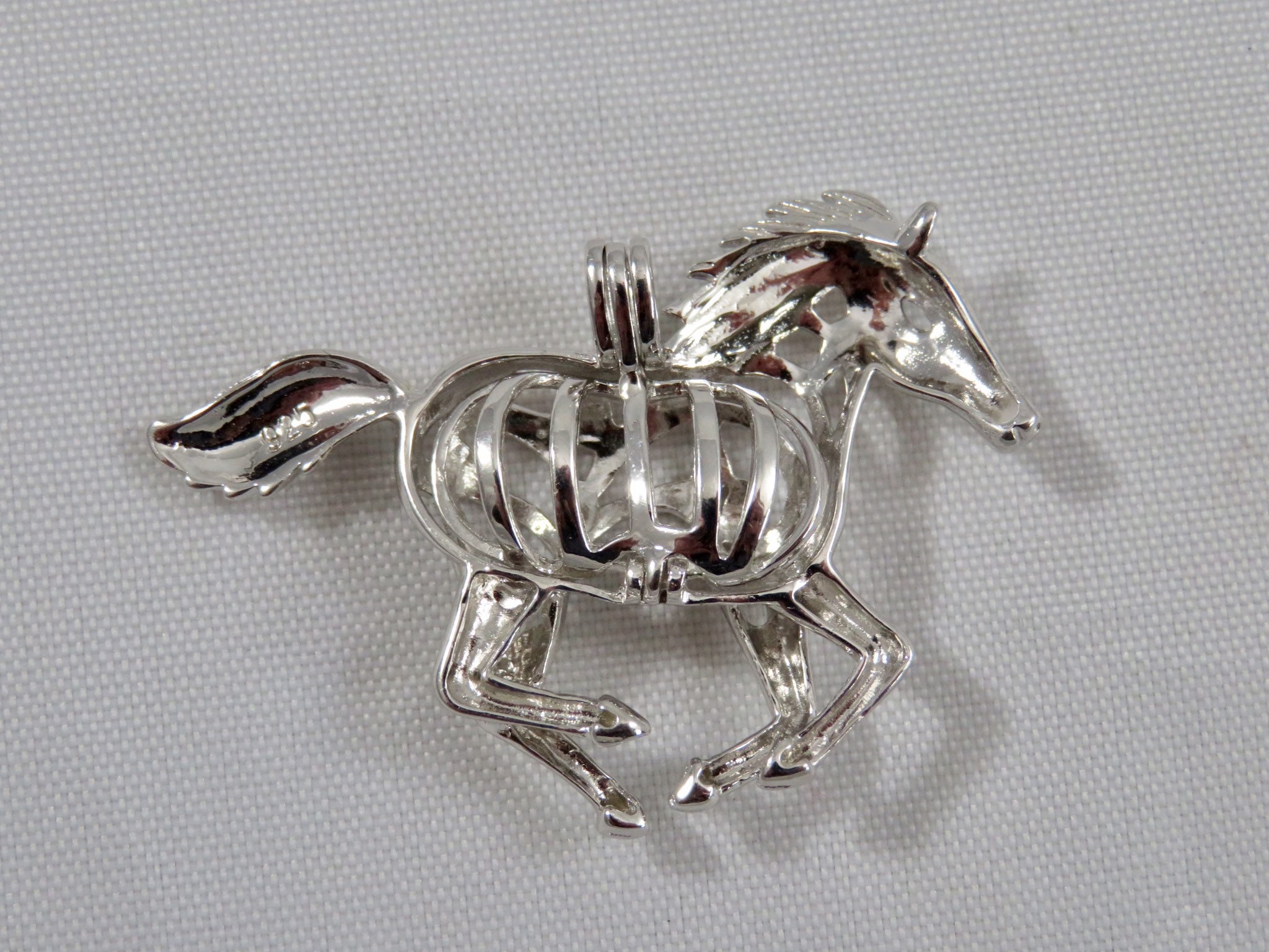 Vintage Sterling Silver Wild Mustang Horse Pendant Charm Featuring ...