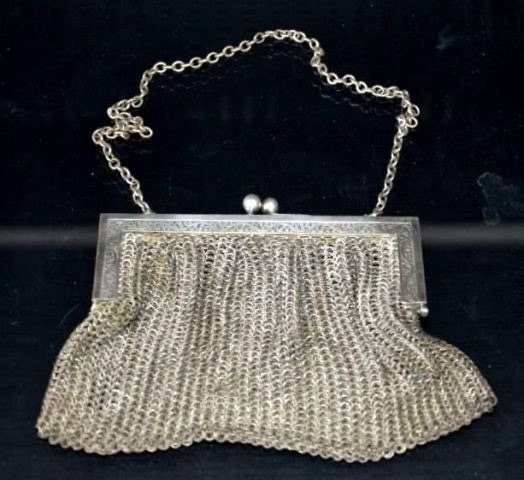 Vintage German Signed Silver Plated Mesh Designer Purse - Etsy