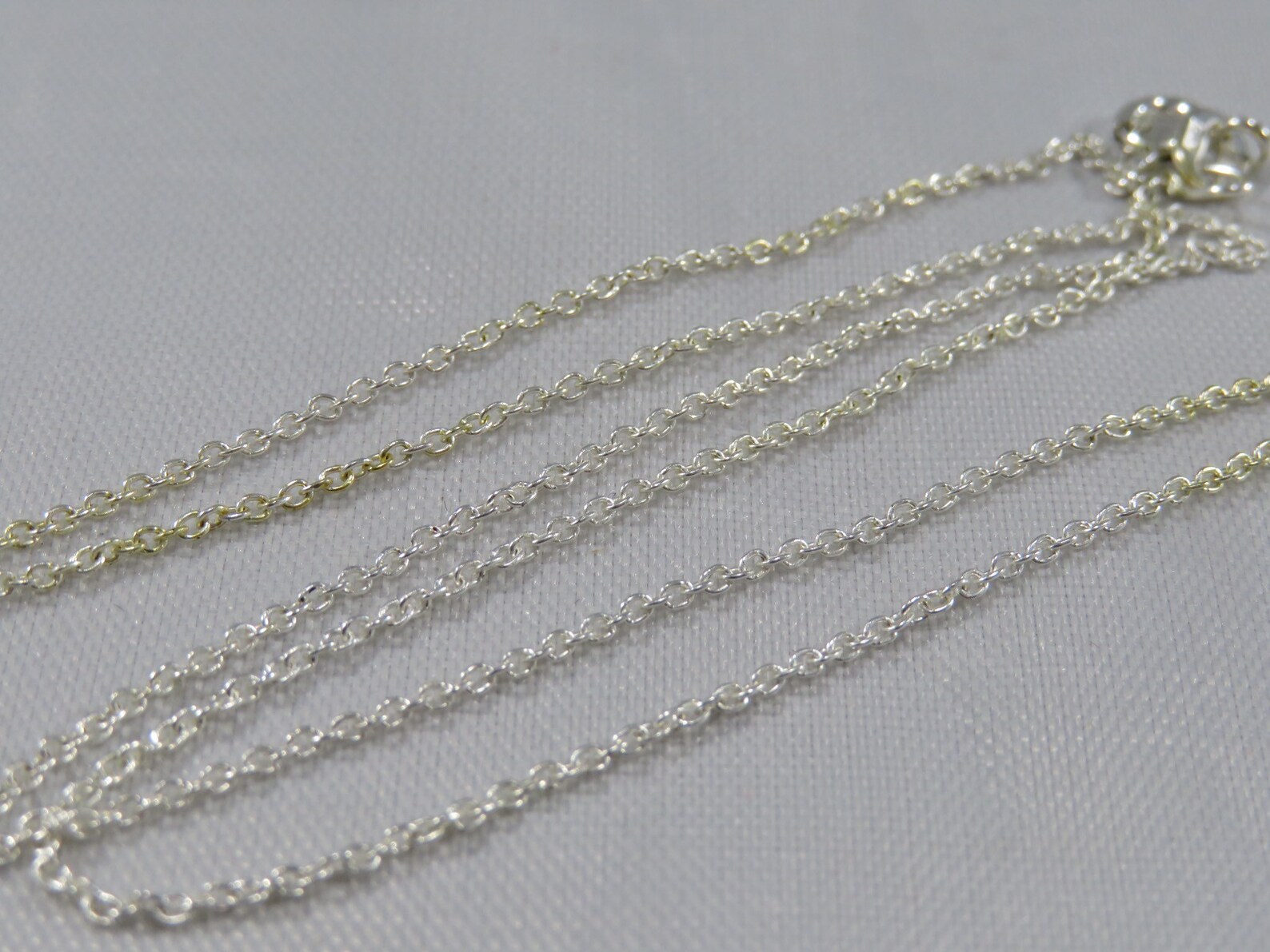 Vintage Sterling Silver Princess Length Italian Chain Necklace - Etsy