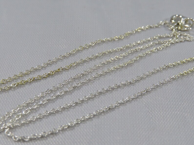 Vintage Sterling Silver Princess Length Italian Chain Necklace - Etsy