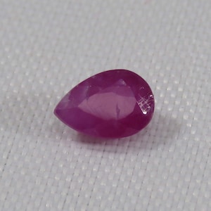 Beautiful Teardrop Cut .45 Carat Red Raspberry Rubellite Unset Pink ...