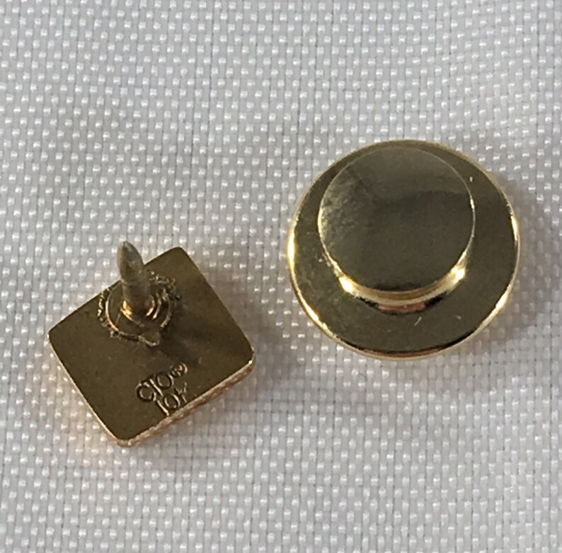 Vintage OC Tanner 10k Yellow Gold Employee Award Pin Featuring Original ...