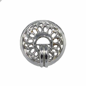 Vintage Ladies Silver Tone Modern Inspired Wreath Brooch Pin Featuring ...