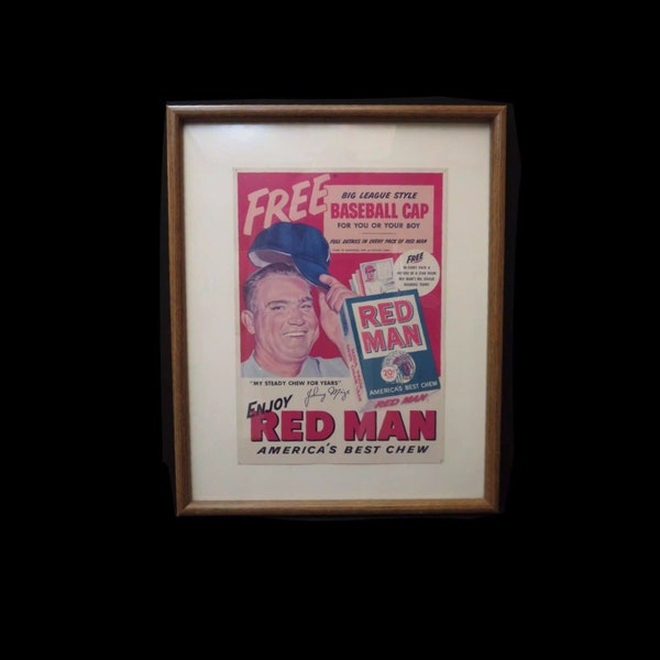 Red Man Tobacco Poster - Etsy