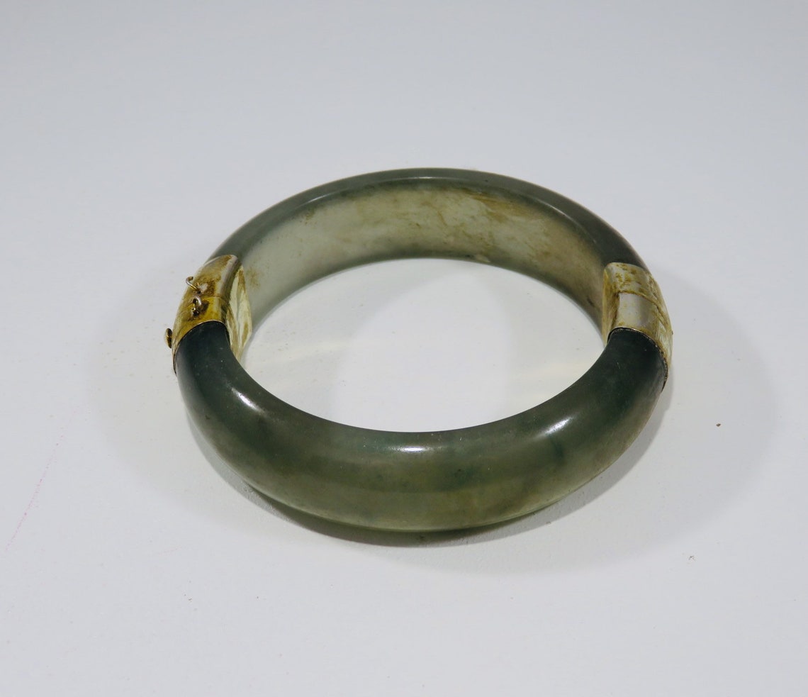 Vintage Chinese Hand Carved Hinged Bangle Bracelet Featuring - Etsy