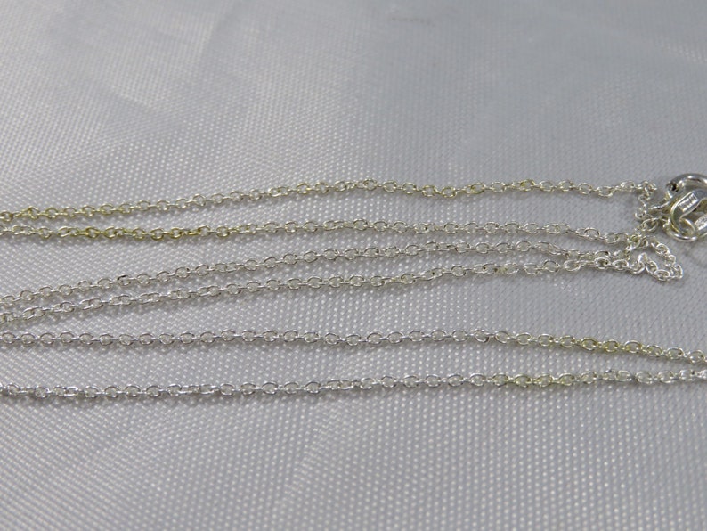 Vintage Sterling Silver Princess Length Italian Chain Necklace - Etsy