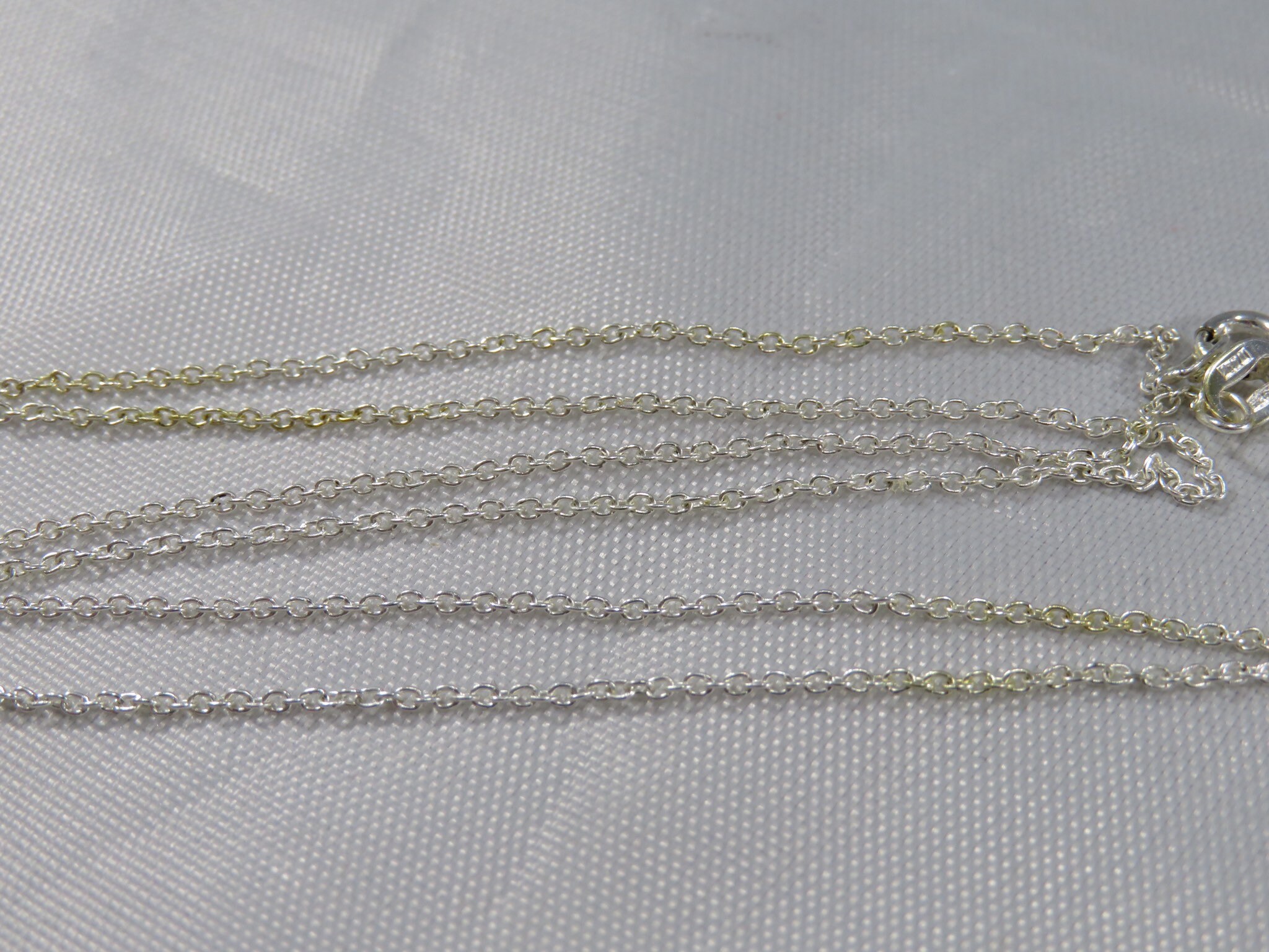 Vintage Sterling Silver Princess Length Italian Chain Necklace - Etsy