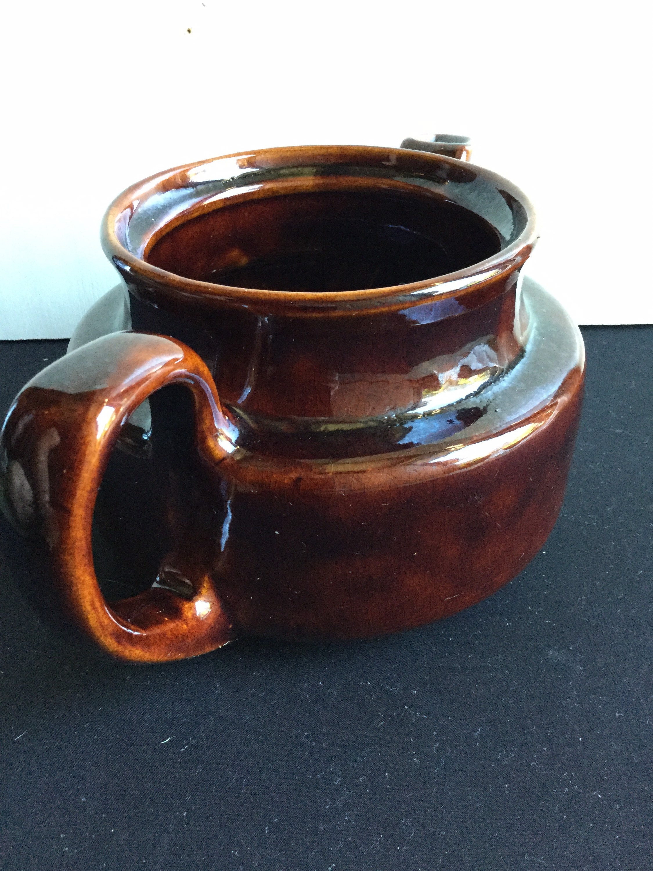 Vintage Maroon Fire Glazed Stoneware Single Handled Teapot - Etsy