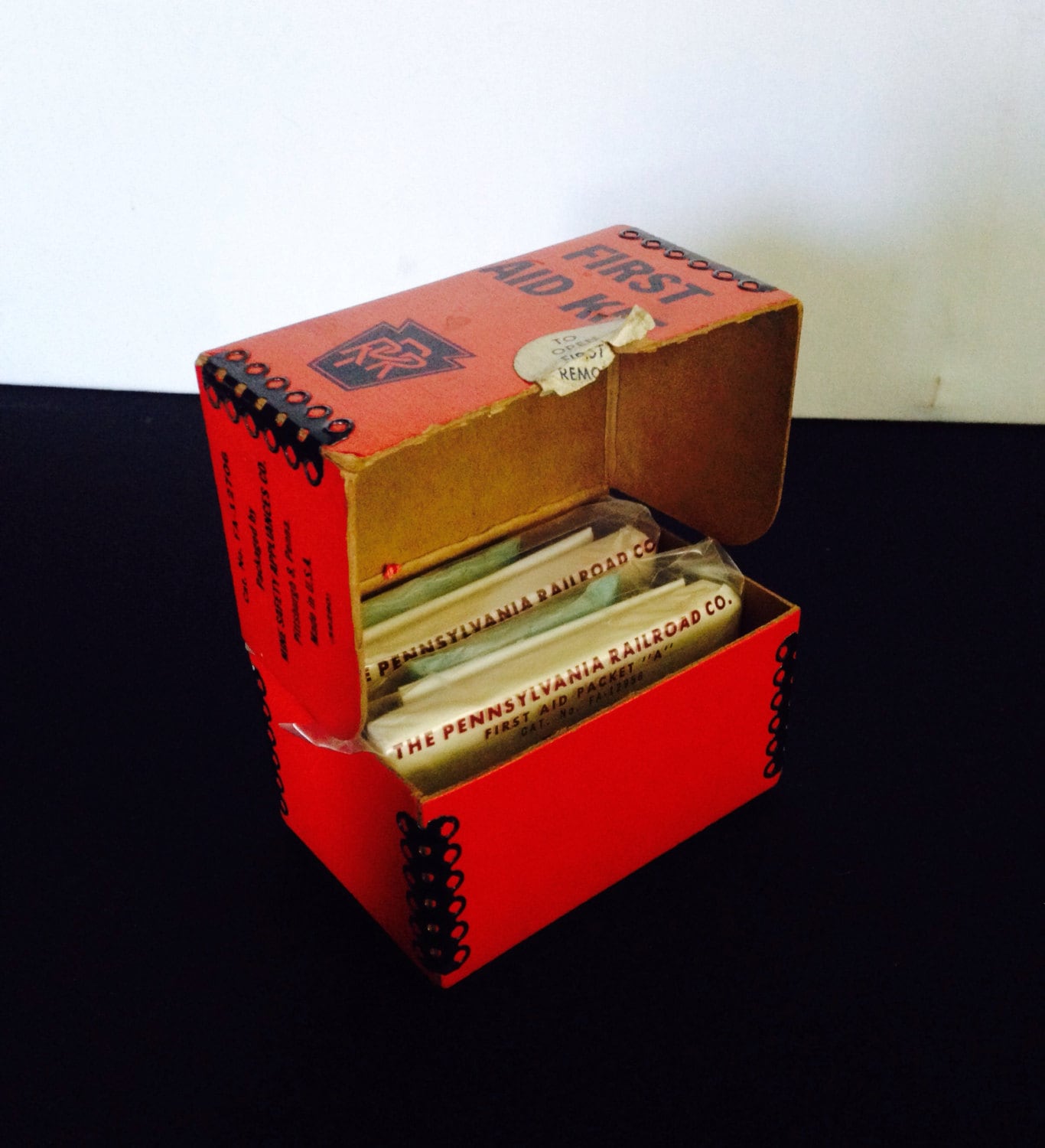 Vintage Original Pennsylvania Railroad First Aid Kit From the mine ...