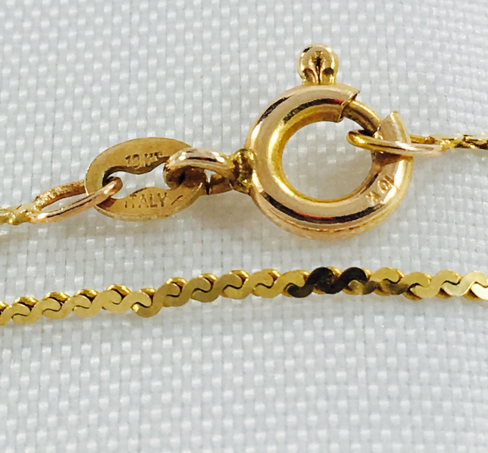 Vintage 10k Yellow Gold Italian s Chain Designer - Etsy