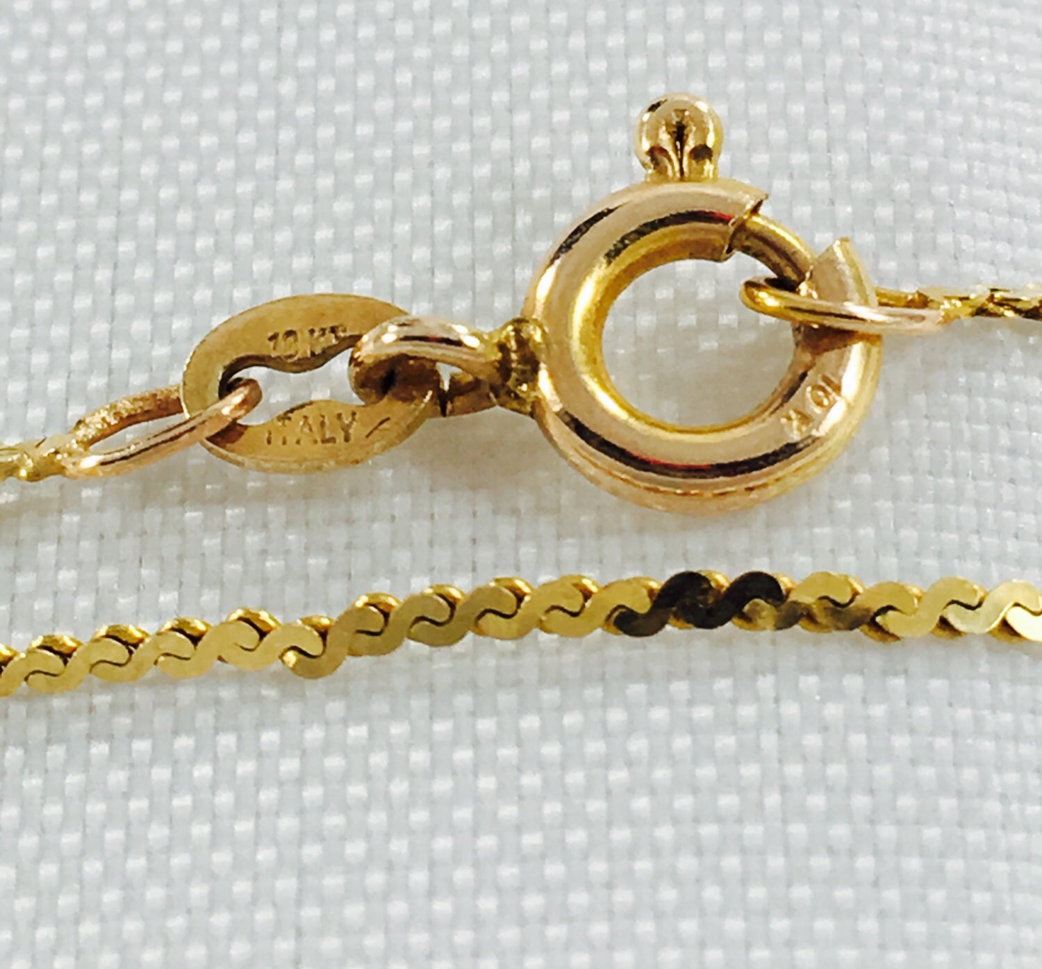 Vintage 10k Yellow Gold Italian s Chain Designer - Etsy