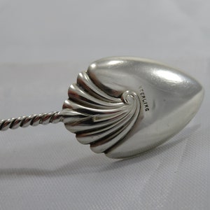 Antique Sterling Silver Scalloped Spoon Featuring Highly Detailed ...