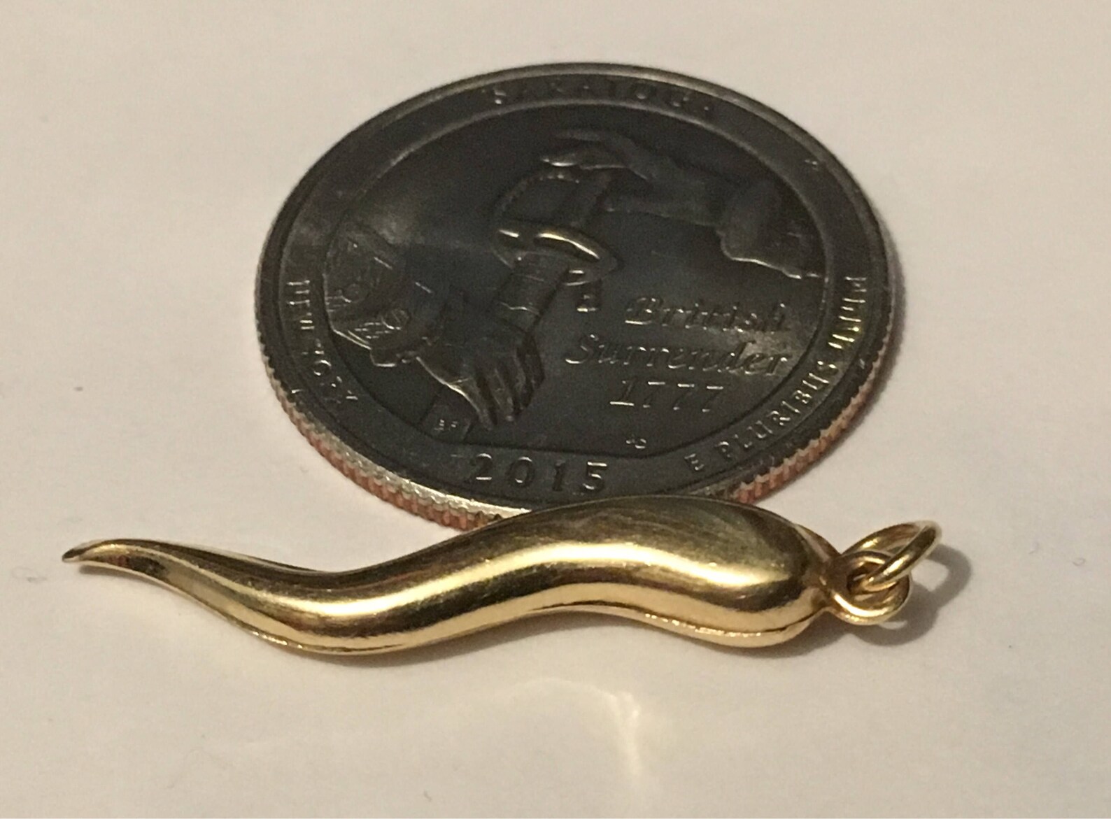 Vintage 14k Gold Devils Horn Cornicello Designer Necklace Pendant ...