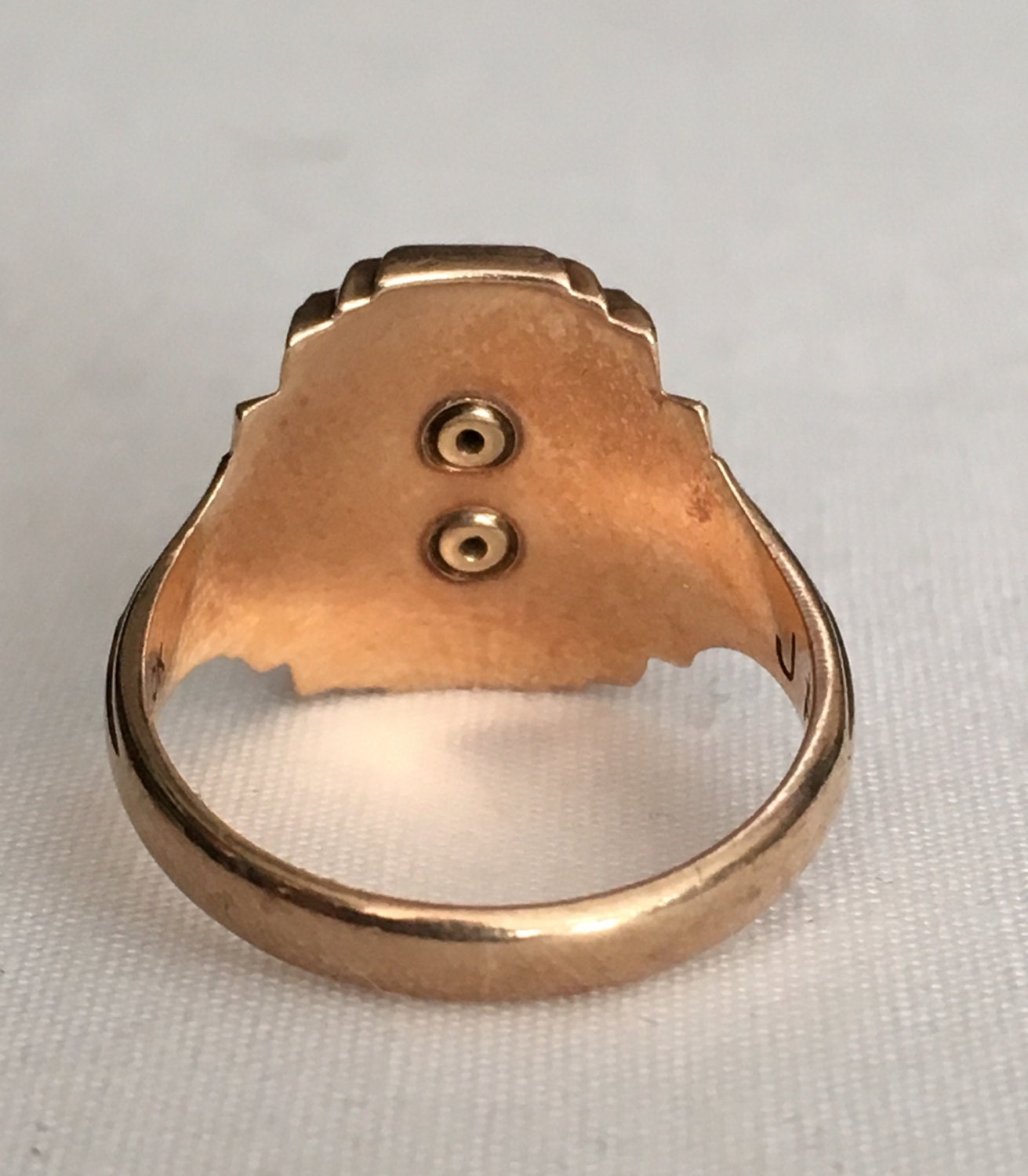 Vintage 10k Gold Akron Ohio Terryberry Designed 1955 Ladies Class Ring ...