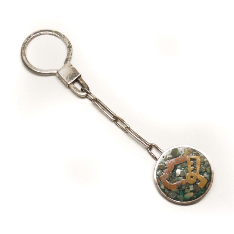 Vintage Sterling Silver Aztec Mayan Collectable Keychain - Etsy