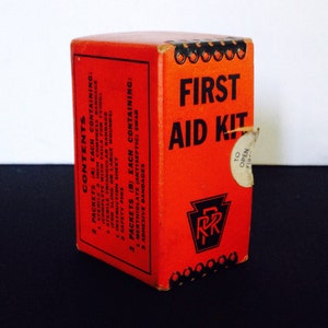 Vintage Original Pennsylvania Railroad First Aid Kit From the mine ...