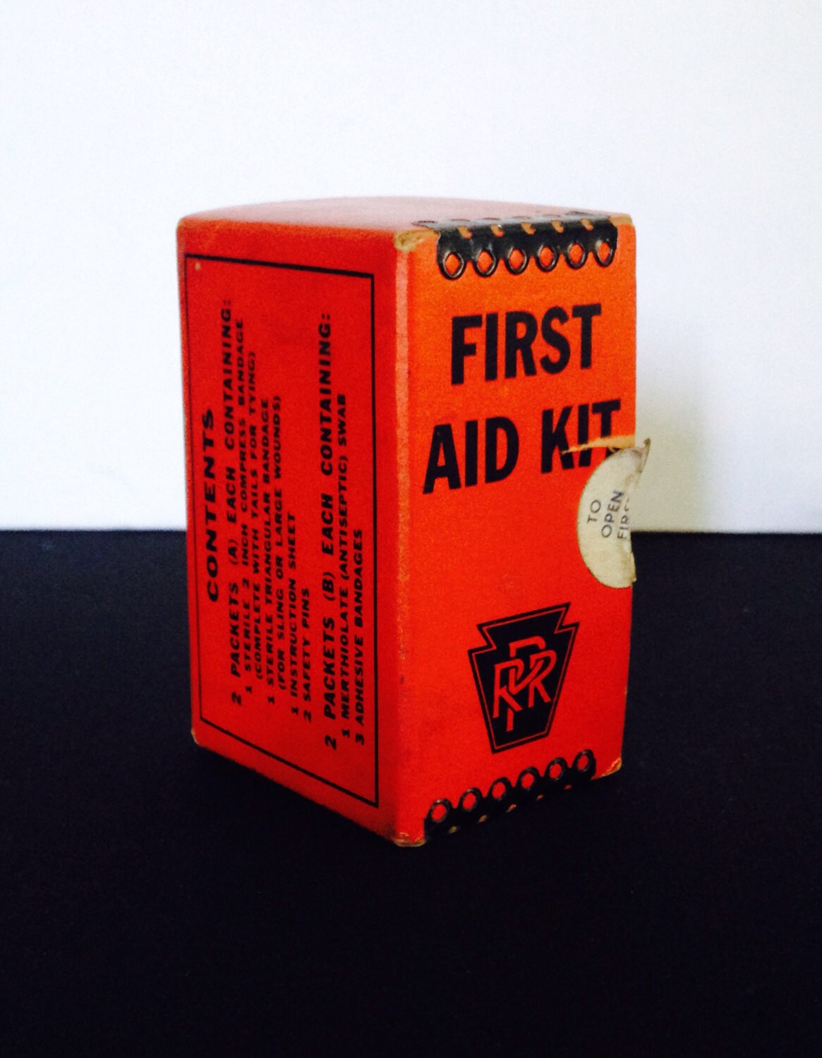 Vintage Original Pennsylvania Railroad First Aid Kit From the mine ...