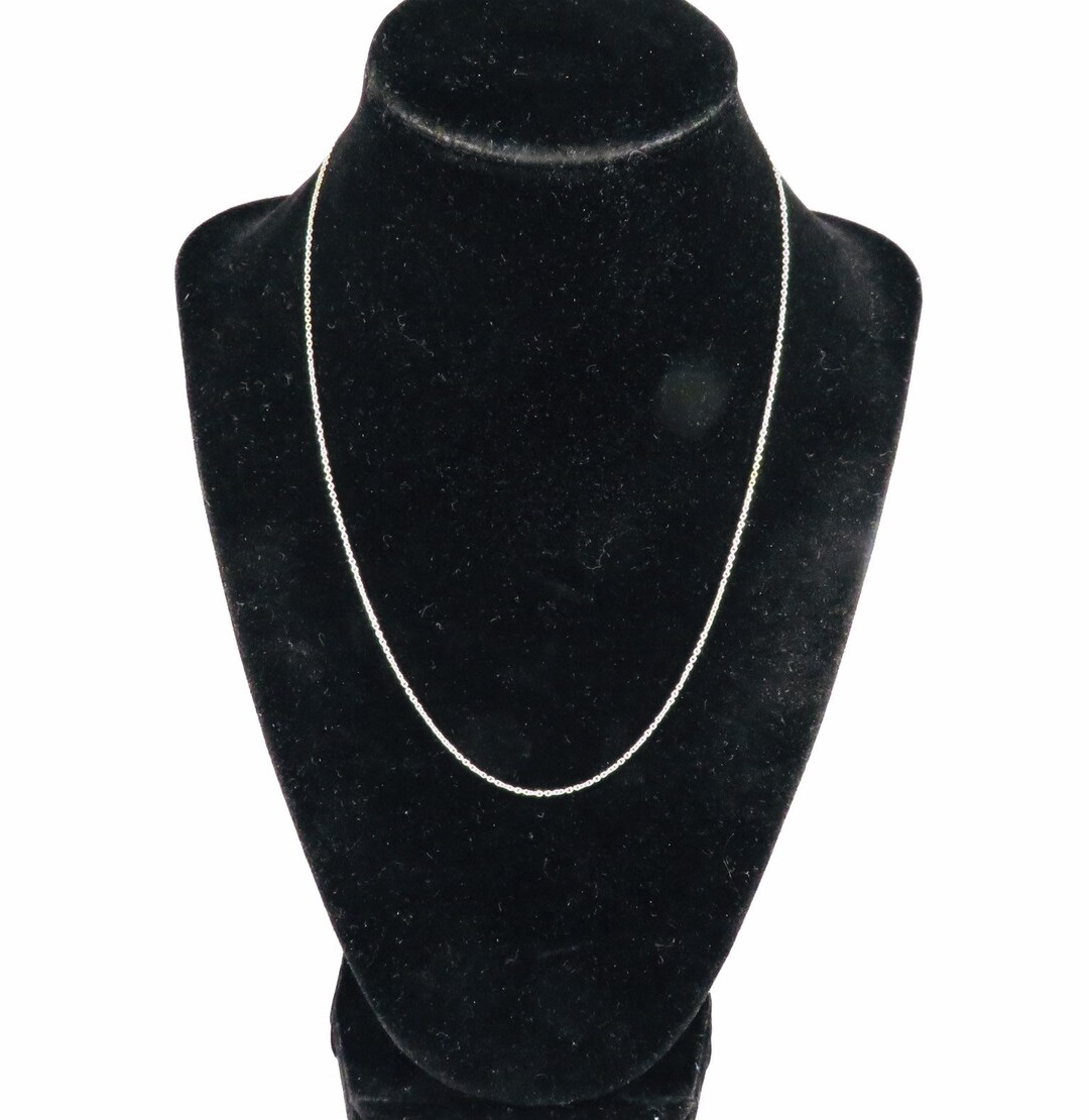 Vintage Sterling Silver Princess Length Italian Chain Necklace ...