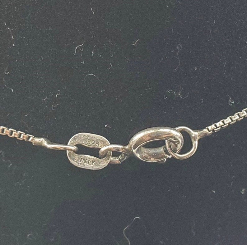 Vintage Italian Sterling Silver Unisex Box Chain Neckless Featuring ...