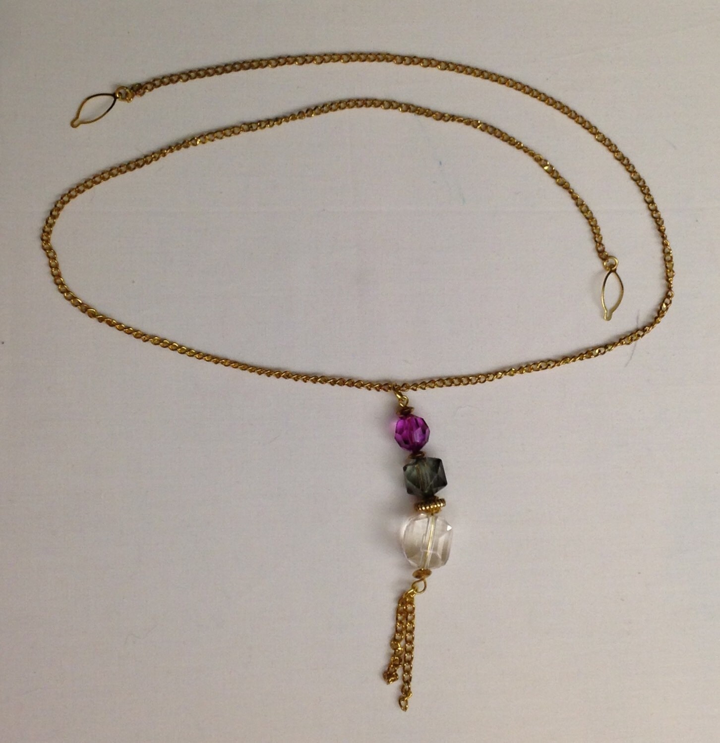 Vintage Gold Tone Paddle Clasp Designer Chain Necklace With - Etsy