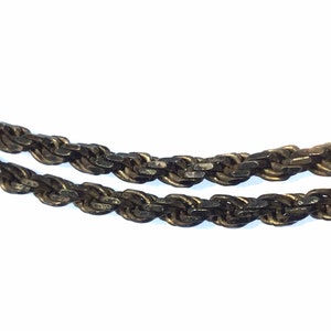 Vintage Italian Sterling Silver Heavy Rope Chain Opera Length Necklace ...