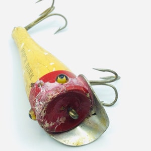 Vintage Creek Chub Pop N Dunk 6300 Series Wooden Fishing Lure Featuring ...