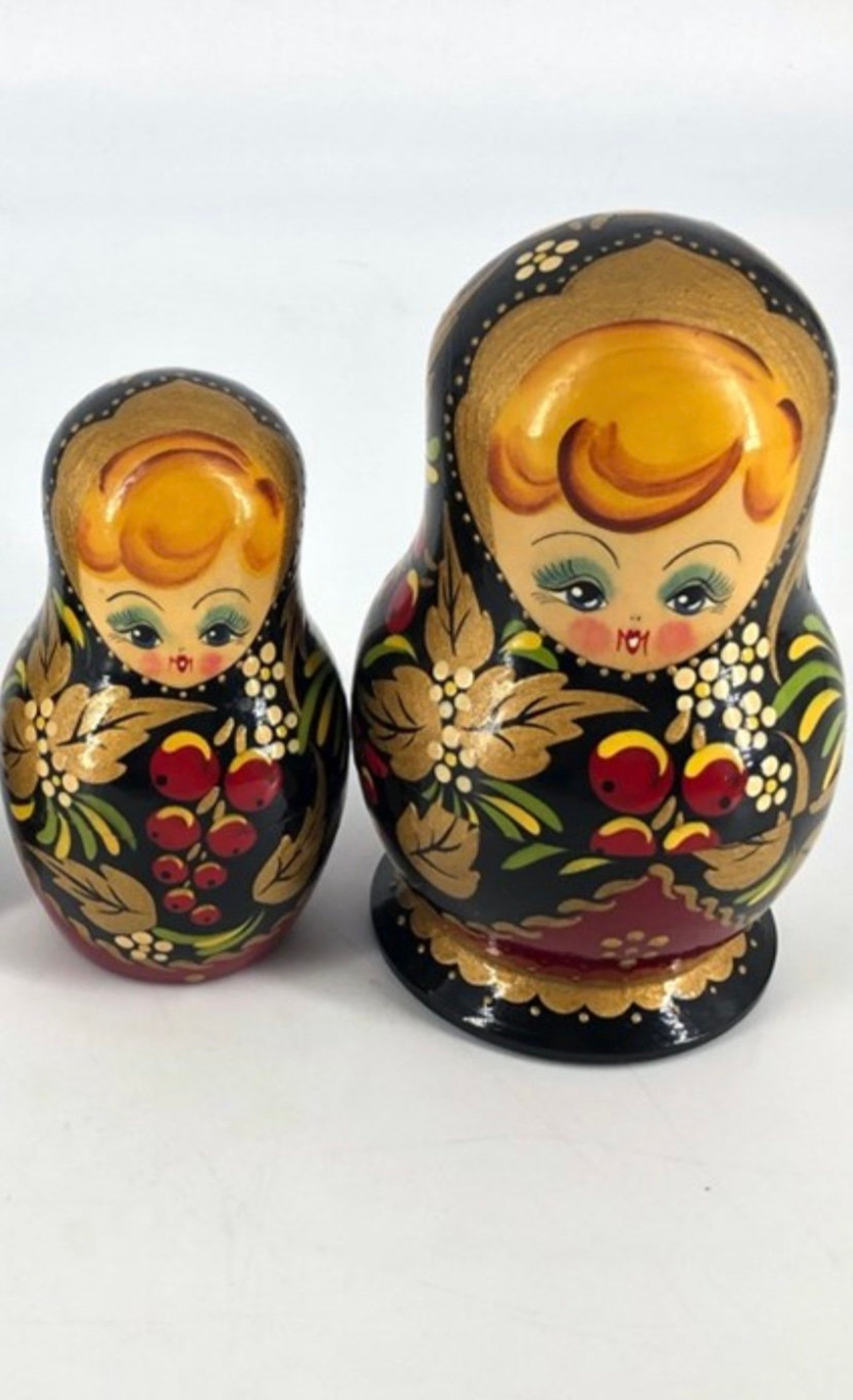 Original Hand Painted Wooden Russian Nesting Dolls Featuring | Etsy