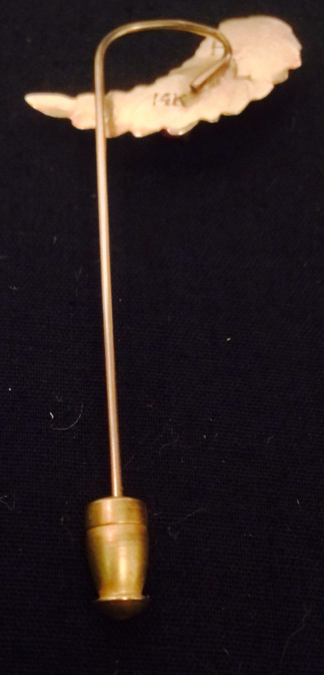 Vintage Solid 14k Gold Victorian Style Stick Pin With Amethyst - Etsy