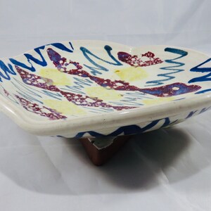 Vintage Neil Patterson Red Clay Artist Centerpiece Bowl Featuring ...
