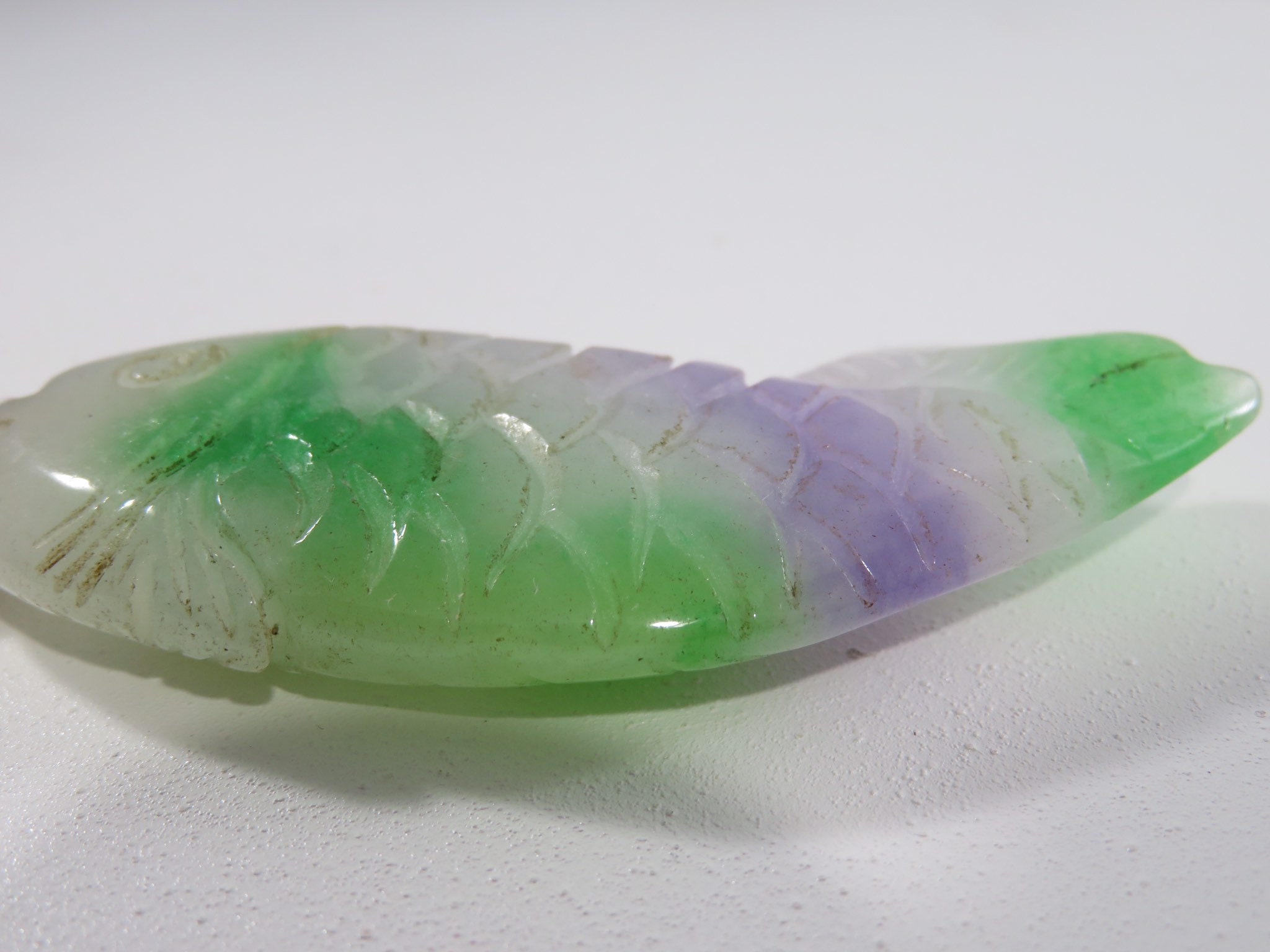 Vintage Chinese Hand Carved Asian Koi Fish Rope Necklace - Etsy