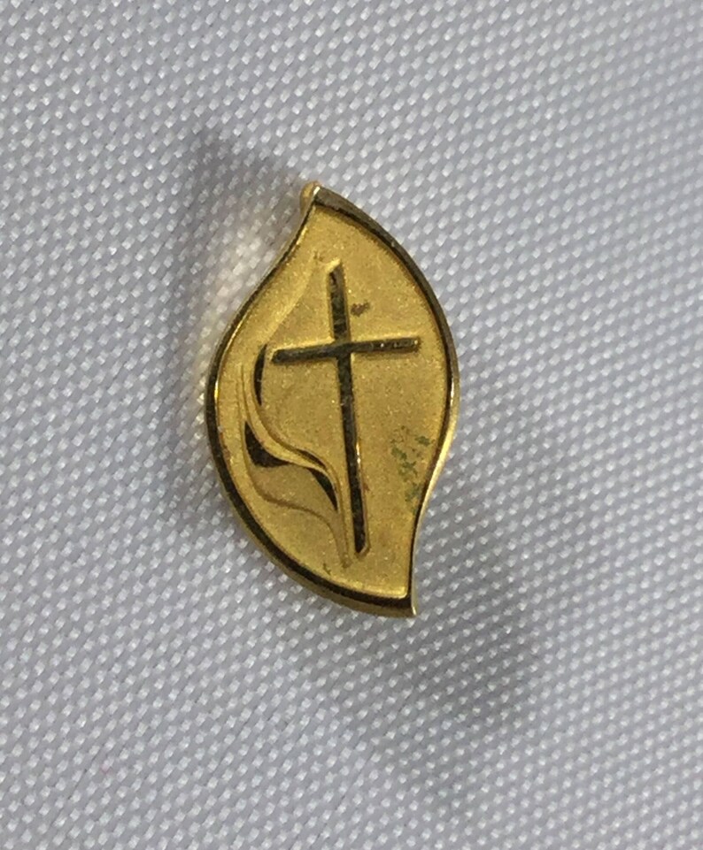 Vintage 10k Yellow Gold United Methodist Church Collectable Lapel Pin ...