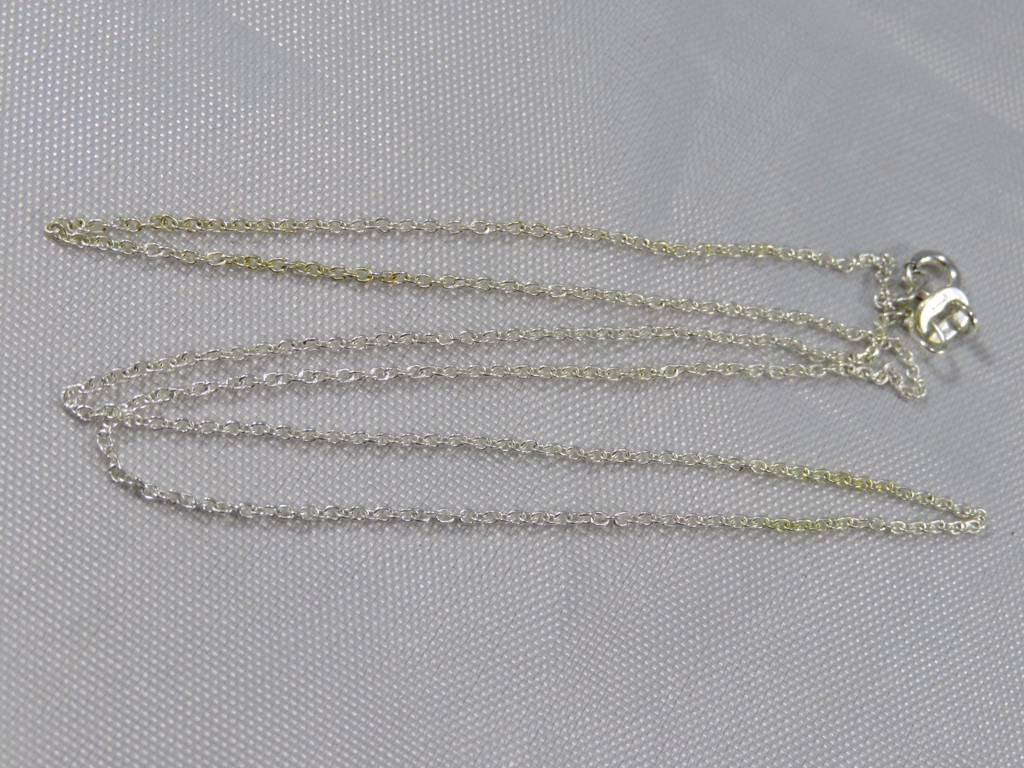 Vintage Sterling Silver Princess Length Italian Chain Necklace - Etsy