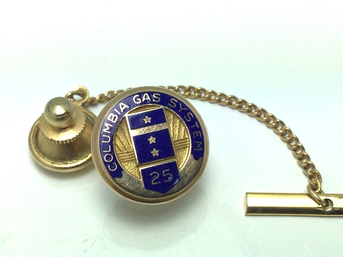 Vintage 10k Yellow Gold Columbia Gas System 25 Year - Etsy
