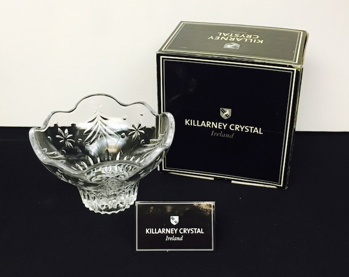 Vintage Killarney Waterford Fine Crystal Starbright Footed Centerpiece ...