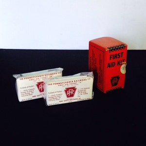 Vintage Original Pennsylvania Railroad First Aid Kit From the mine ...