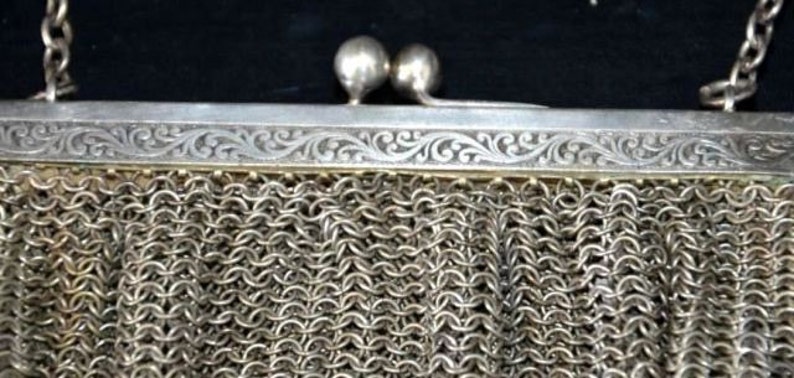 Vintage German Signed Silver Plated Mesh Designer Purse - Etsy